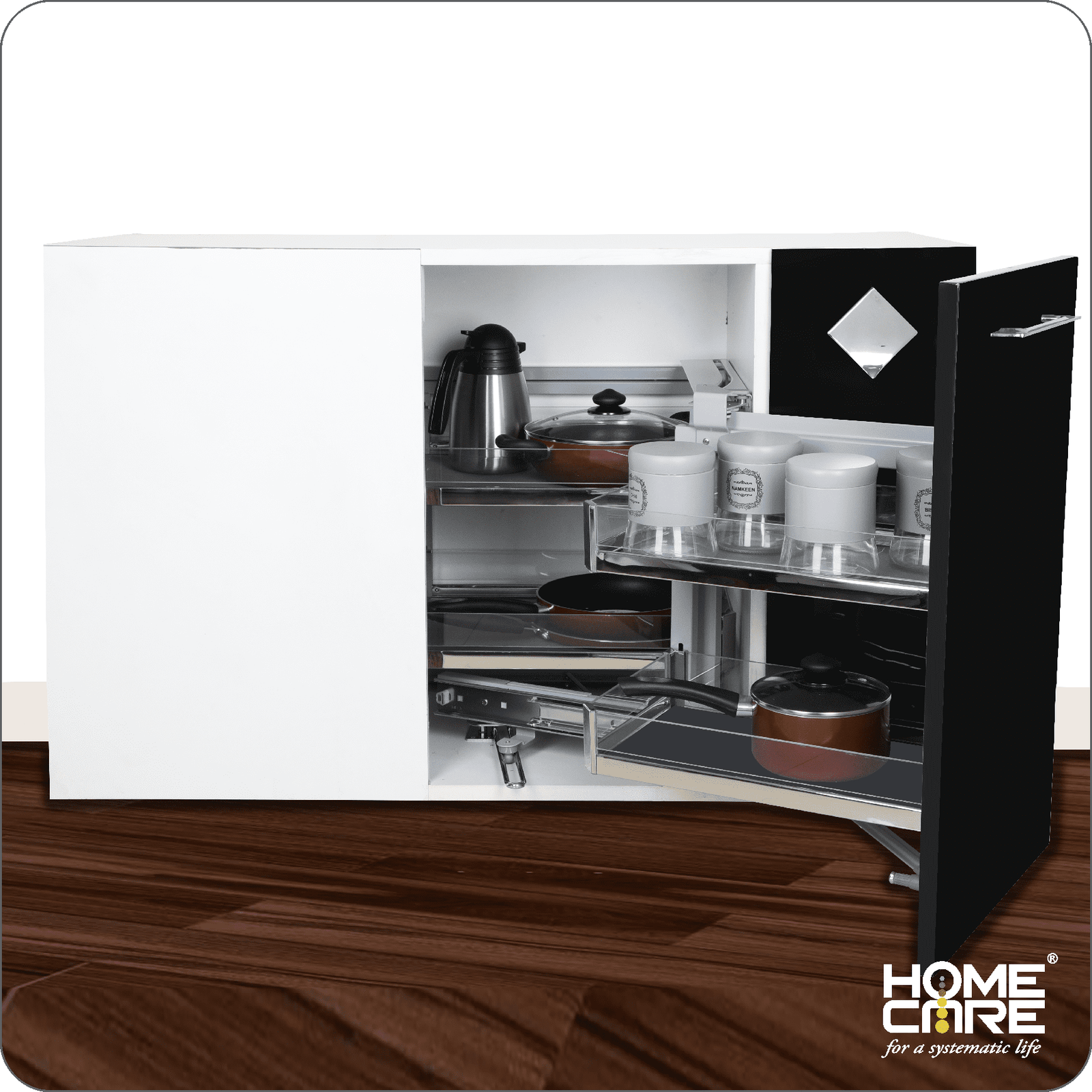 Magic Corner Universal (SS Glass) | Homecare Lifestyle